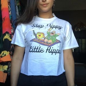 Nickelodeon | Tops | Spongebob Hippie Shirt | Poshmark
